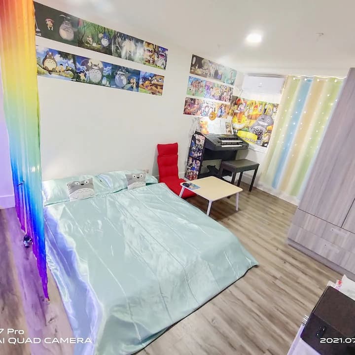 黃金地帶市中心+頂級配備/日租套房（停車/搭車超方便） - Taichung City