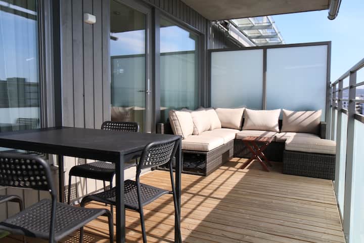 Quiet Flat 3 Min From Subway With Spacious Balcony - 奧斯陸