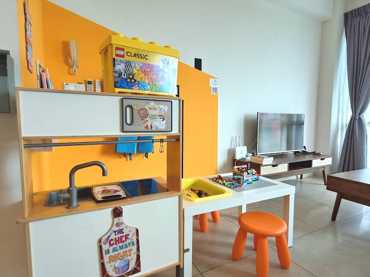 3 Min Walk Legoland@afiniti(1br+bathtub) 3分钟步行乐高乐园 - Nusajaya