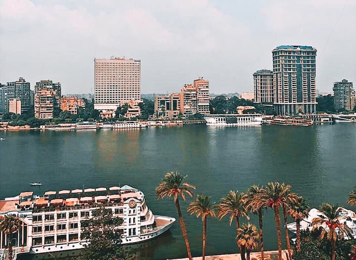 Bright, Charming Nile View 10th Floor Lovely Apt - Egypt