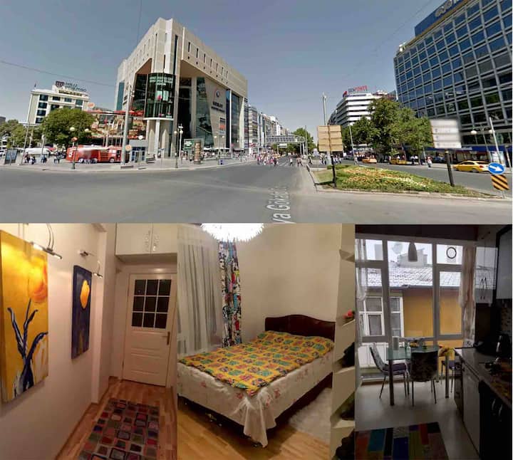 3+1 Flat In Kizilay, Private Room With Tv - Ankara