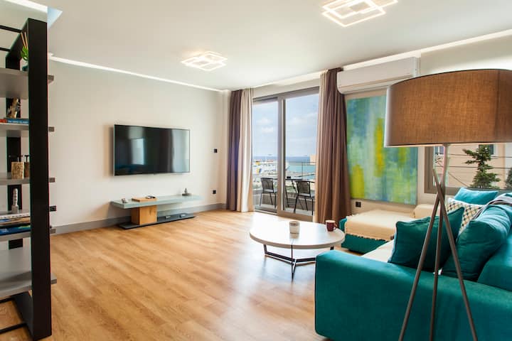 Superbe Loft Chic De Vue Sur La Mer & Old Harbour - Héraklion