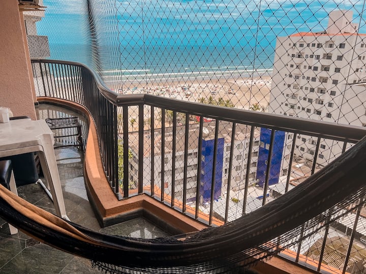 Lindo Apartamento Com Vista Pro Mar Na Aviação Pg - Sao Vicente, Brazil