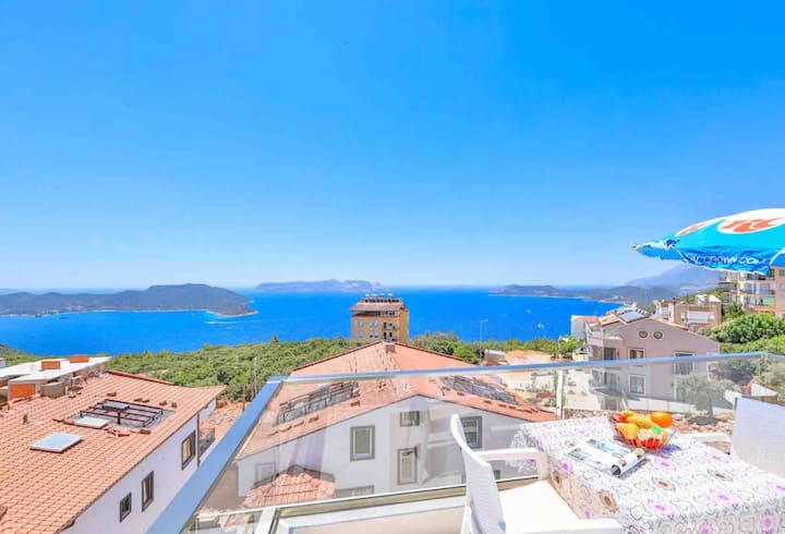 Elfe Apart ÇIçek 1+1 With Seaview - Kaş