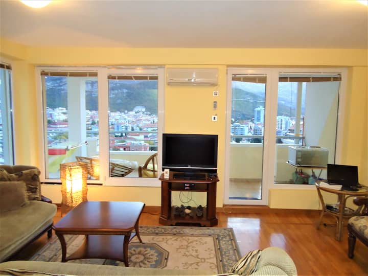 АПАРТАМЕНТ ЛЮКС С 2 СПАЛЬНЯМИ И ПАНОРАМНЫМ ВИДОМ! - Budva