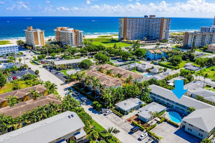 ☀️Cozy Condo With Pool - 1/2 Block To The Beach! 5-minutes To Golf🏖 - Pompano Beach, FL