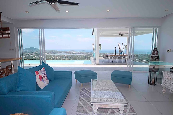 New Melissa Villa 5br Pool Panoramic Sea View - Ko Samui