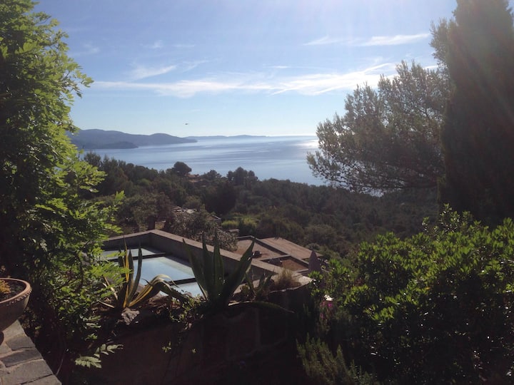 Maison Gaou Bénat, Grande Terrasse, Vue Mer 180° - Bormes-les-Mimosas