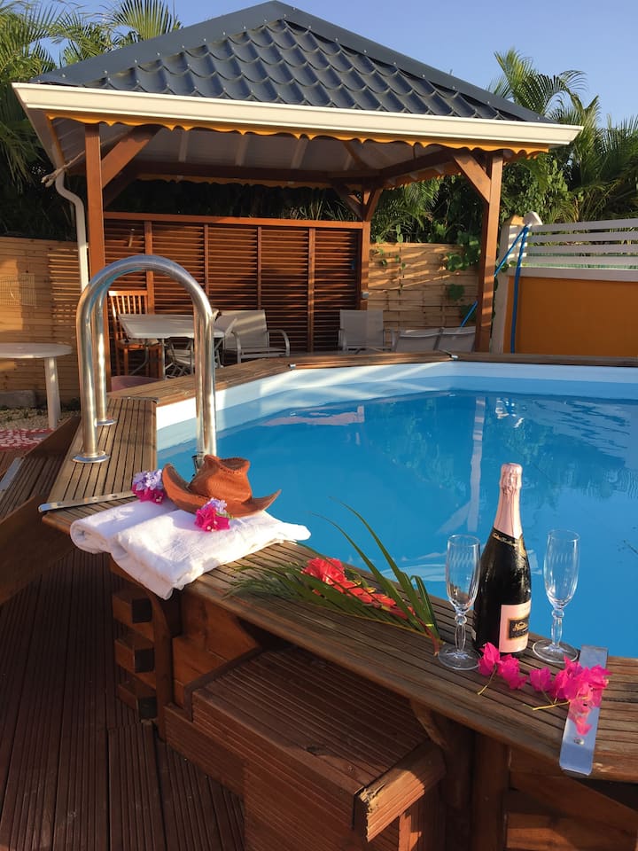 Cocon F4 Piscine Privé St Francois - Guadeloupe