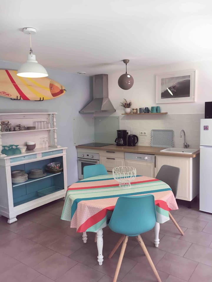 T2 Avec Piscine, Jardin, Résidence La Villa Belle - Biscarrosse
