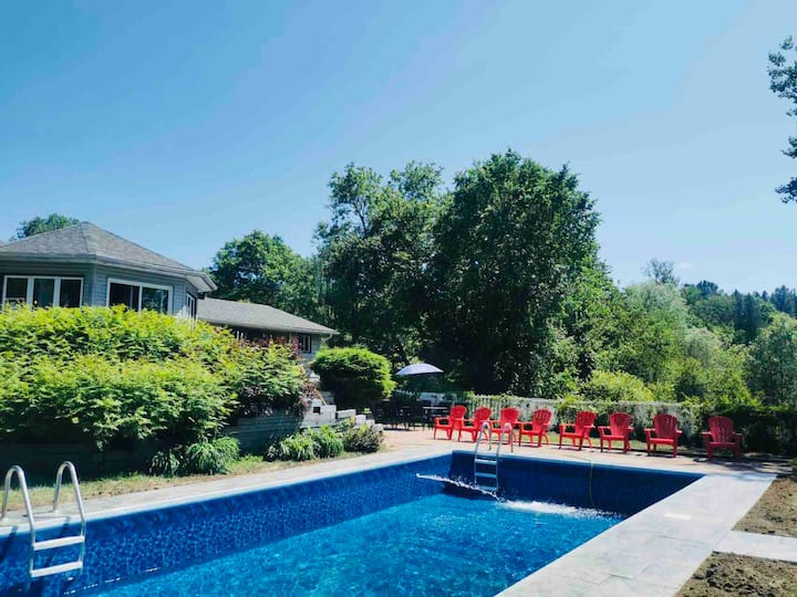 Monttremblant 5br ,Pool Private,spa, 5min Village - Mont-Tremblant