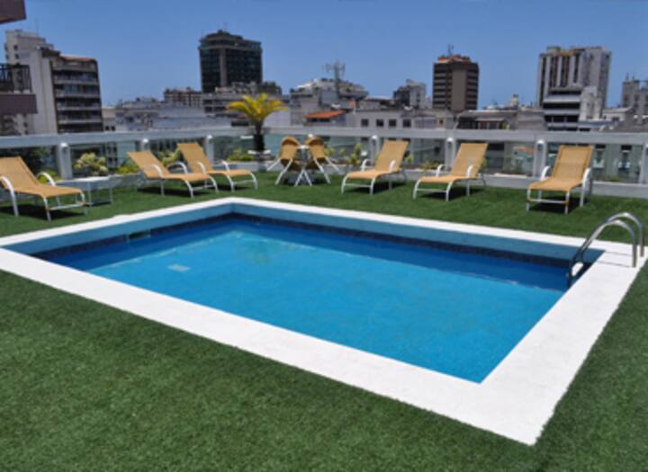 Ipanema Airbnb Flat Queen Bed And Terrace Pool - Rio de Janeiro