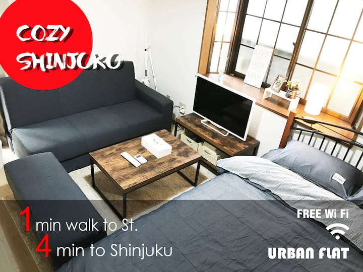Shinjuku Urban Flat 101, 2mins Walk To Station - Tokyo