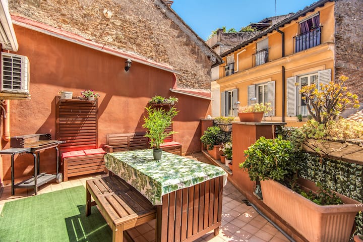 Rooftop Terrace Navona Campo De’ Fiori 1bdr Apt - Rom