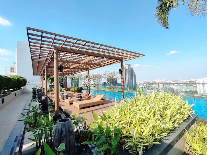 Bestdeal1bed/1mintobtsudomsuk/thai Streetfood Area - Phra Khanong