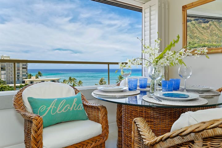 Ocean & Diamond Head Views From Colony Surf #908! - Hawaii