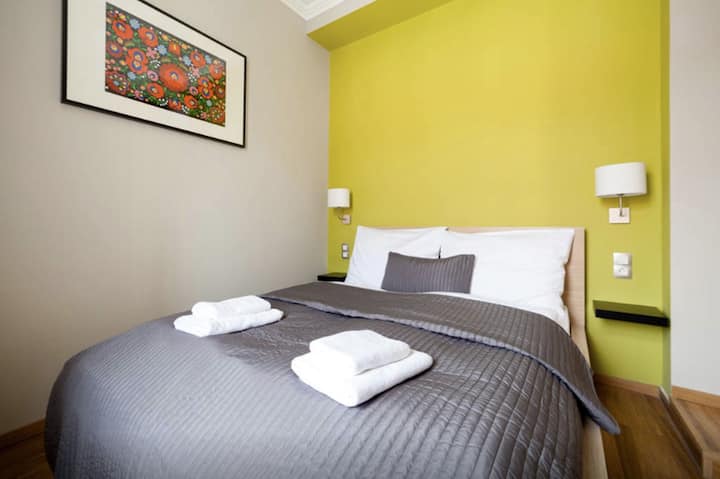 Art Deco Apartment -3 Br+ac+balcony - Budapeszt