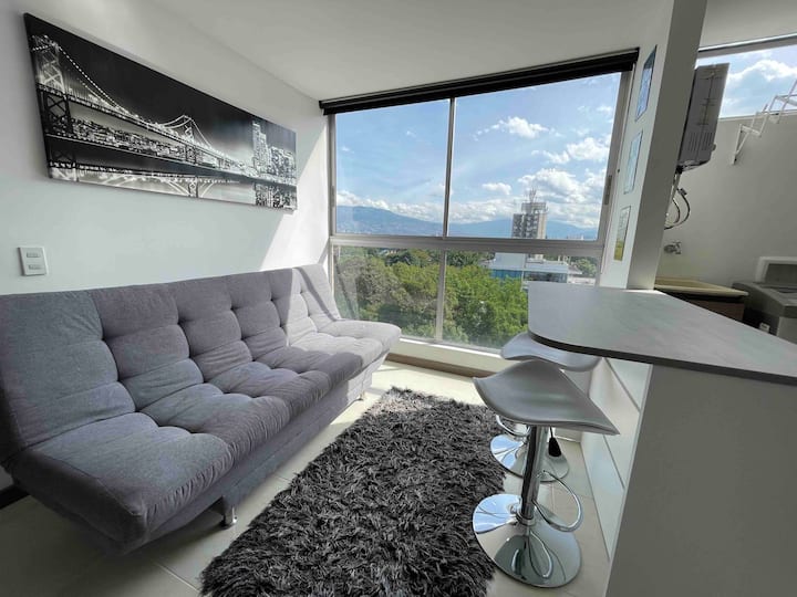 Loft Poblado, Vista, Cerca Wifi Cerca C.c Santa Fe - Medellin, Antioquia, Colombia