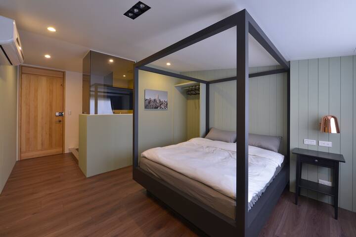 In Style House-4f Double Room/ Shared Bathroom - 링야 구