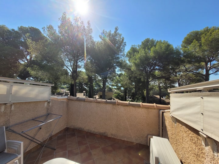 T2 En Duplex Au Calme Vue Sur Mer - Saint-Cyr-sur-Mer