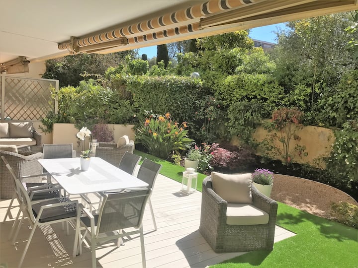 Quiet, Garden, 5' Walk To Beach, Pool, Tennis - Juan-les-Pins