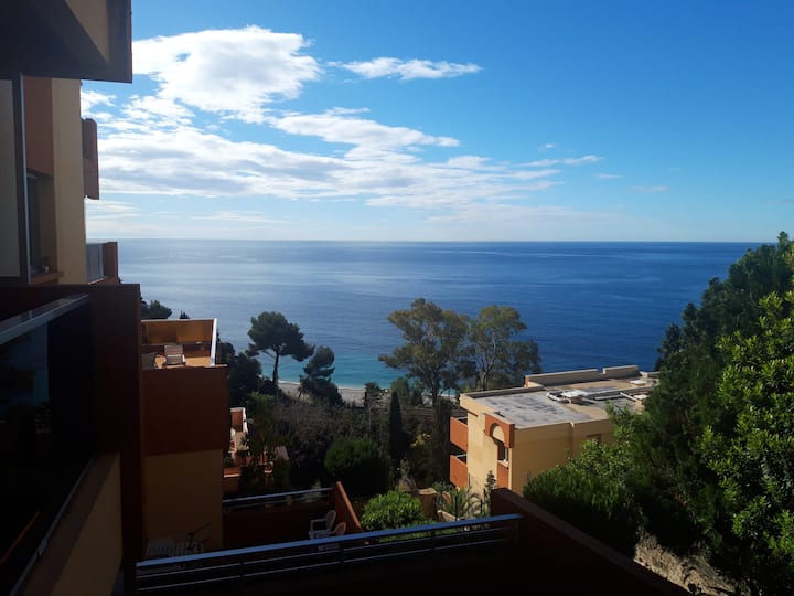 Appartement En Résidence Avec Vue Mer - Roquebrune-Cap-Martin