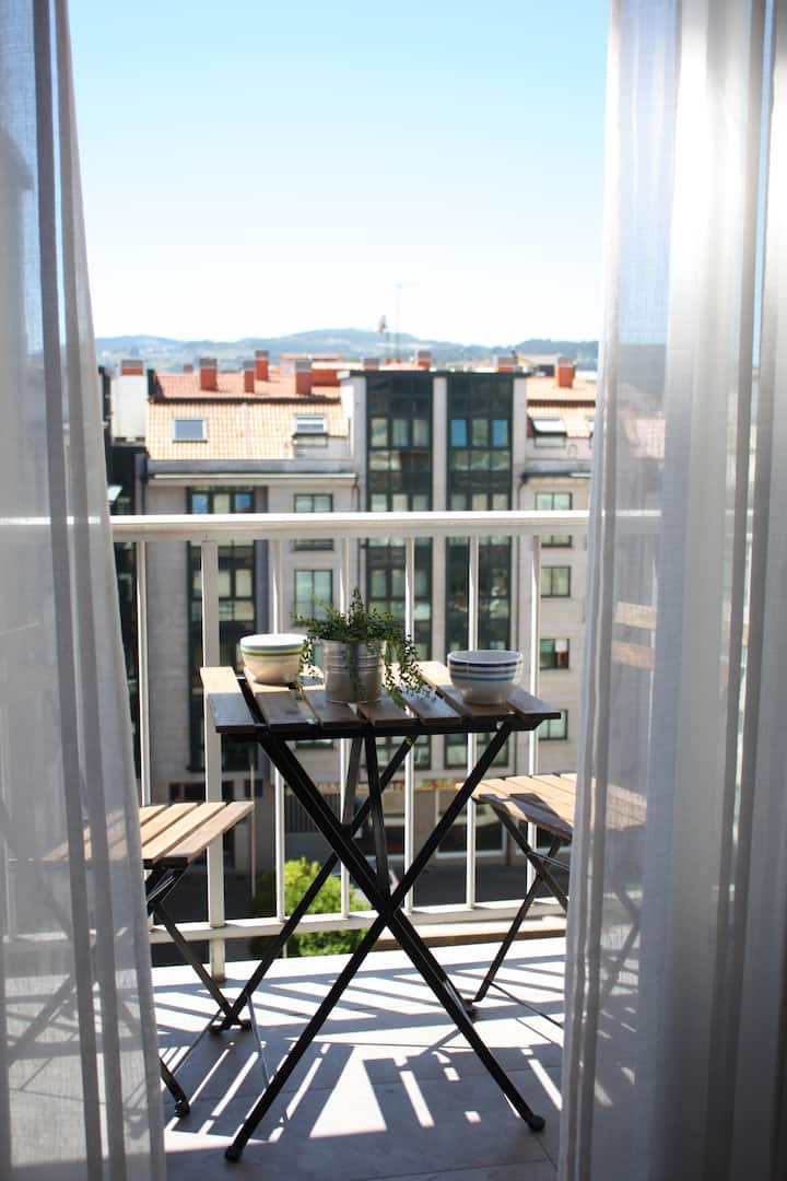 Central, Cosy And Fully Renovated 3 Bedroom Flat - Pontevedra