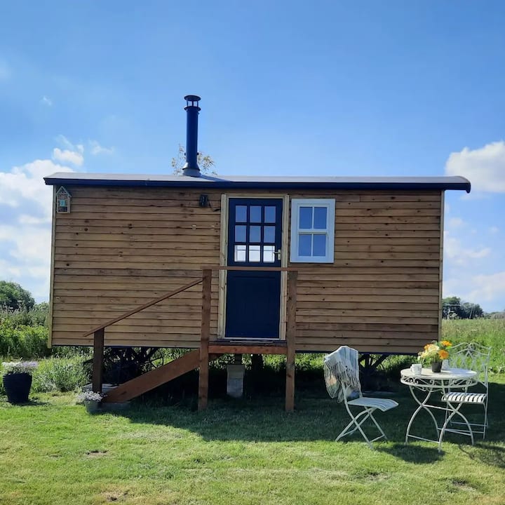 Shepherd's Hut - Sleeps 4, Double Bed & Bunk Beds - Stanstead