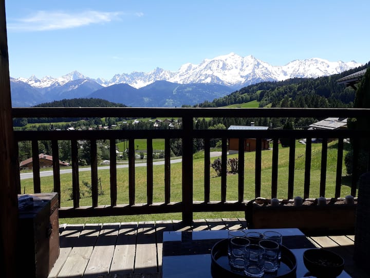 Vasudeva, Confortable Chalet, Sauna, Vue Mt Blanc - Sallanches