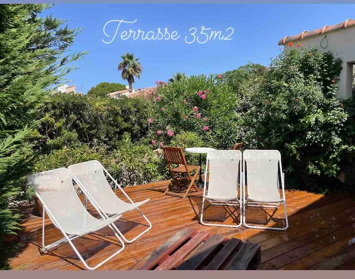 Villa Climatisée 100m Plage 6/8p Casa Pépé Solane - Algajola