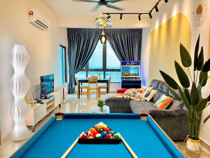Seaview Baliresidece4-8pax/video Game/5mintojonker - Malacca