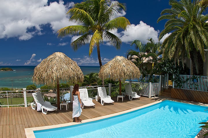 Villa Marine Vue Mer 6 Personnes, Plage 150m, 3 Ch - Martinique