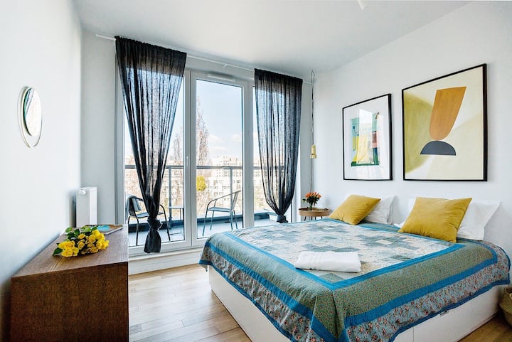Apartment With Terrace Private Parking - Varsovia