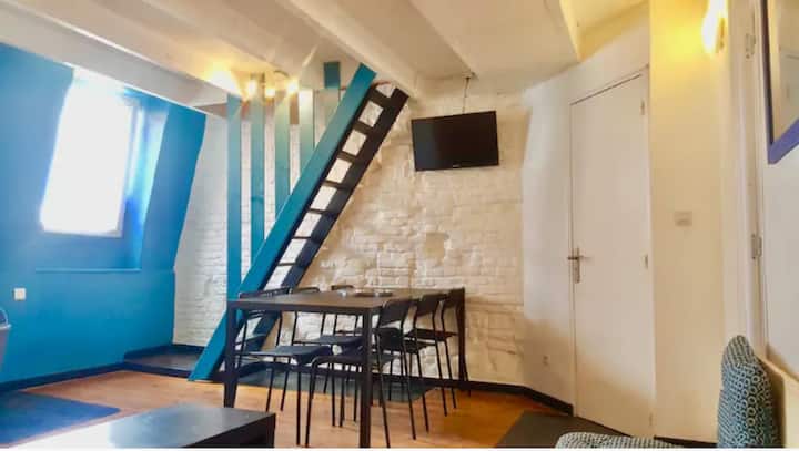 Leon 3 Chambres Grand Duplex En Ville, 7 Couchages - Lambersart