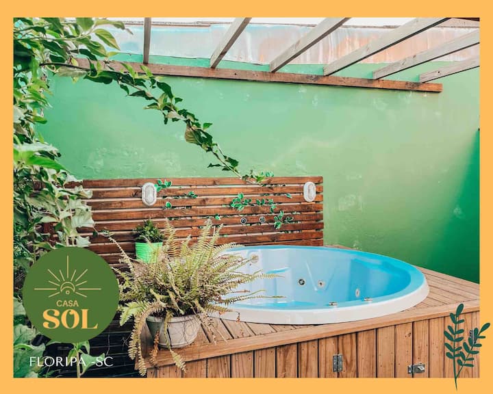 Casa Sol - Localizada No Campeche: 4 Quartos & Spa - Florianópolis