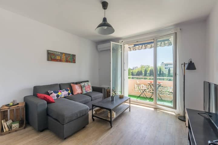 F4 73m2 Lumineux Parking Commun Sécurisé - Tram 4 - Montpellier