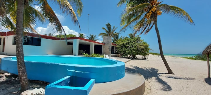 Casa Frente Al Mar  San Ramón Beach. - Yucatan, Mexico