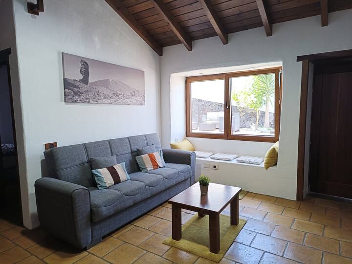 Casa Canaria La Fortaleza. Terraza-parking Privado - Garachico