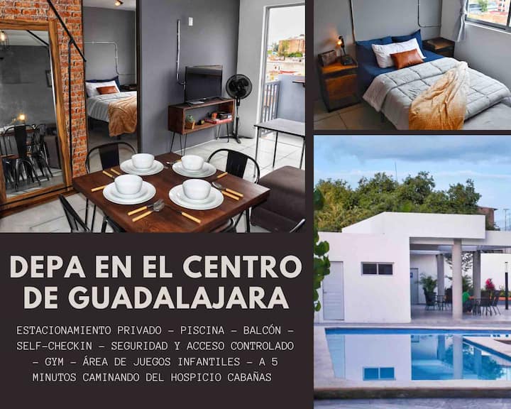 Condo In Centro Histórico Gdl W/parking And Pool - Guadalajara