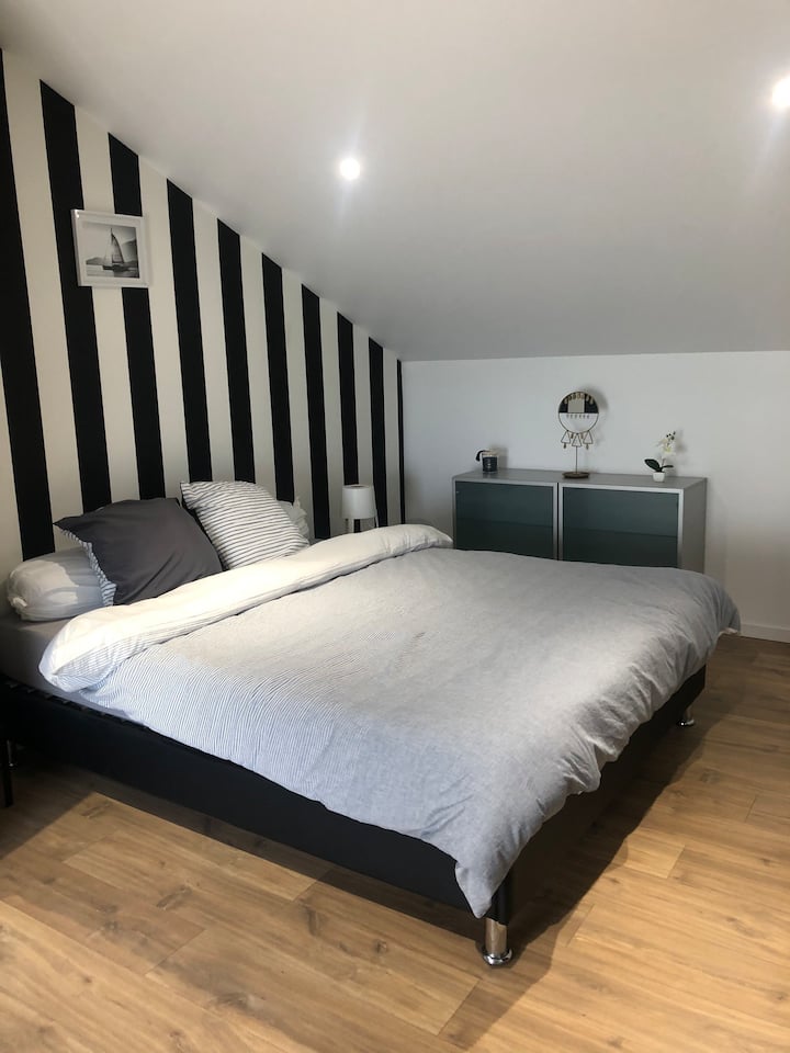 Charmant F2 Climatisé, 50m2, Fibre, Parking Privée - シェール