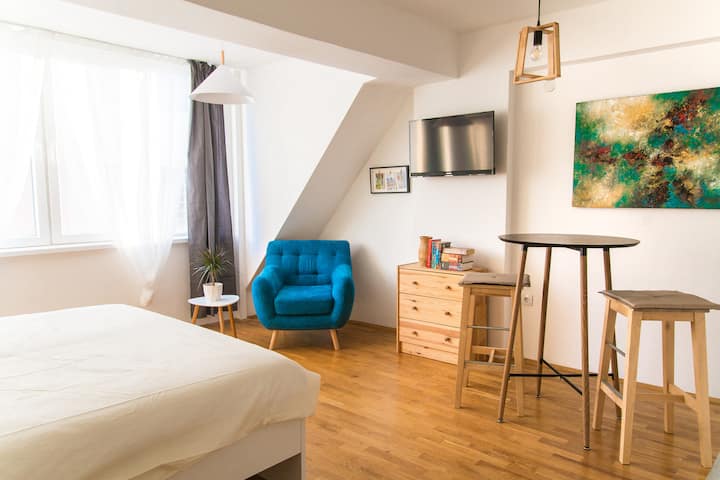 Bright & Light Apartment In Central Skopje - Skopje