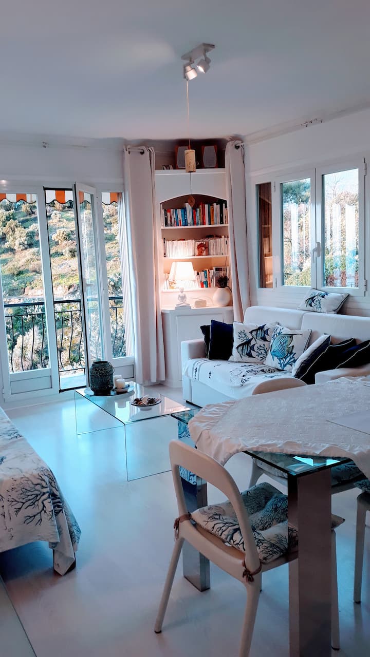 2 Pièces Hauteur Avec Vue Mer Télétravail Parking - Menton