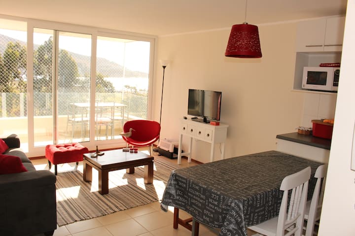 Depto. Papudo Laguna. Condominio Primera Línea - Zapallar