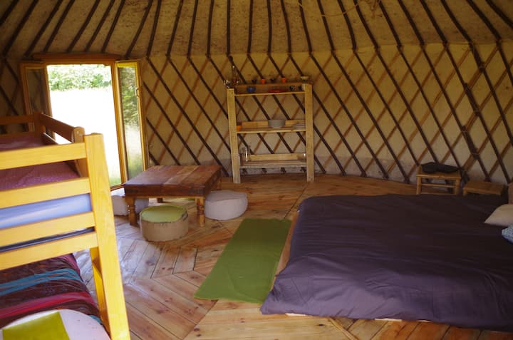 wool felt yurt - Yurts for Rent in Landévant, Bretagne, France - Airbnb