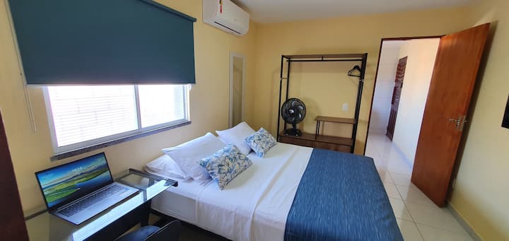 202- Cama Queen, Ar Cond, Chuv. Elétrico, Garagem. - Fortaleza