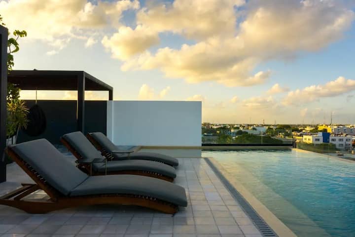 Riva Beautiful Loft In Playa - Playa del Carmen