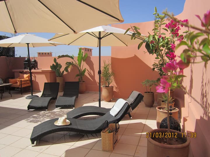 Majorelle , Appartement Terrasse Privée Piscine - Marrakesh