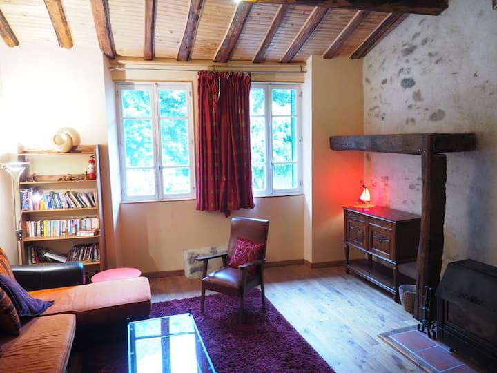 Chaleureuse Maison En Pierres Avec Terrasse - Étang d'Izourt