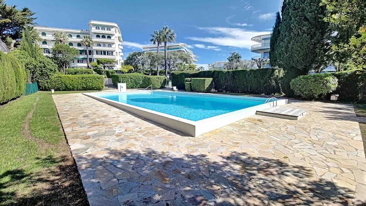 Juan Les Pins Grande Piscine-terrasse 45m²-tennis - Antibes
