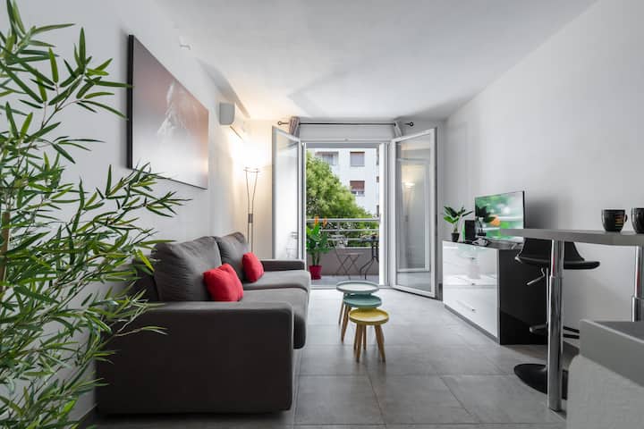 Beau Studio - Balcon - Climatisé - ニース